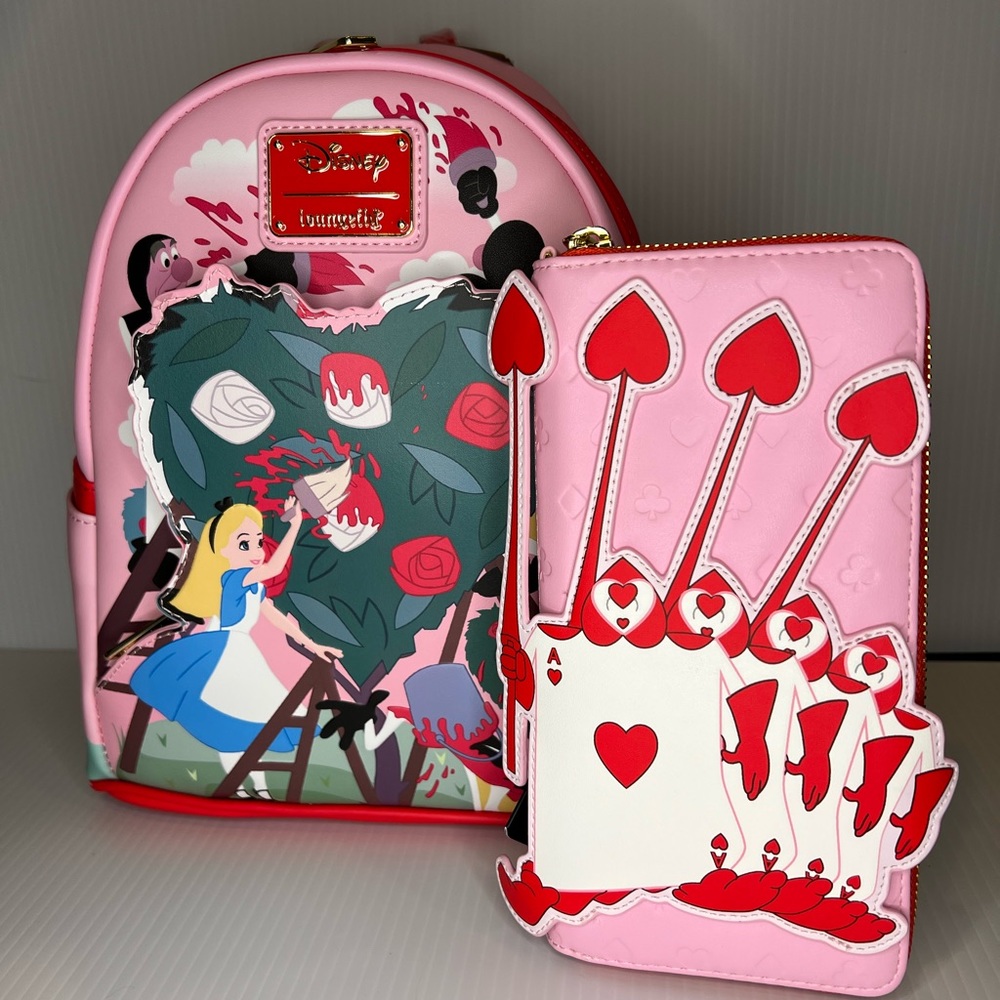 Loungefly Disney Alice In Wonderland Red Roses Backpa… - Gem